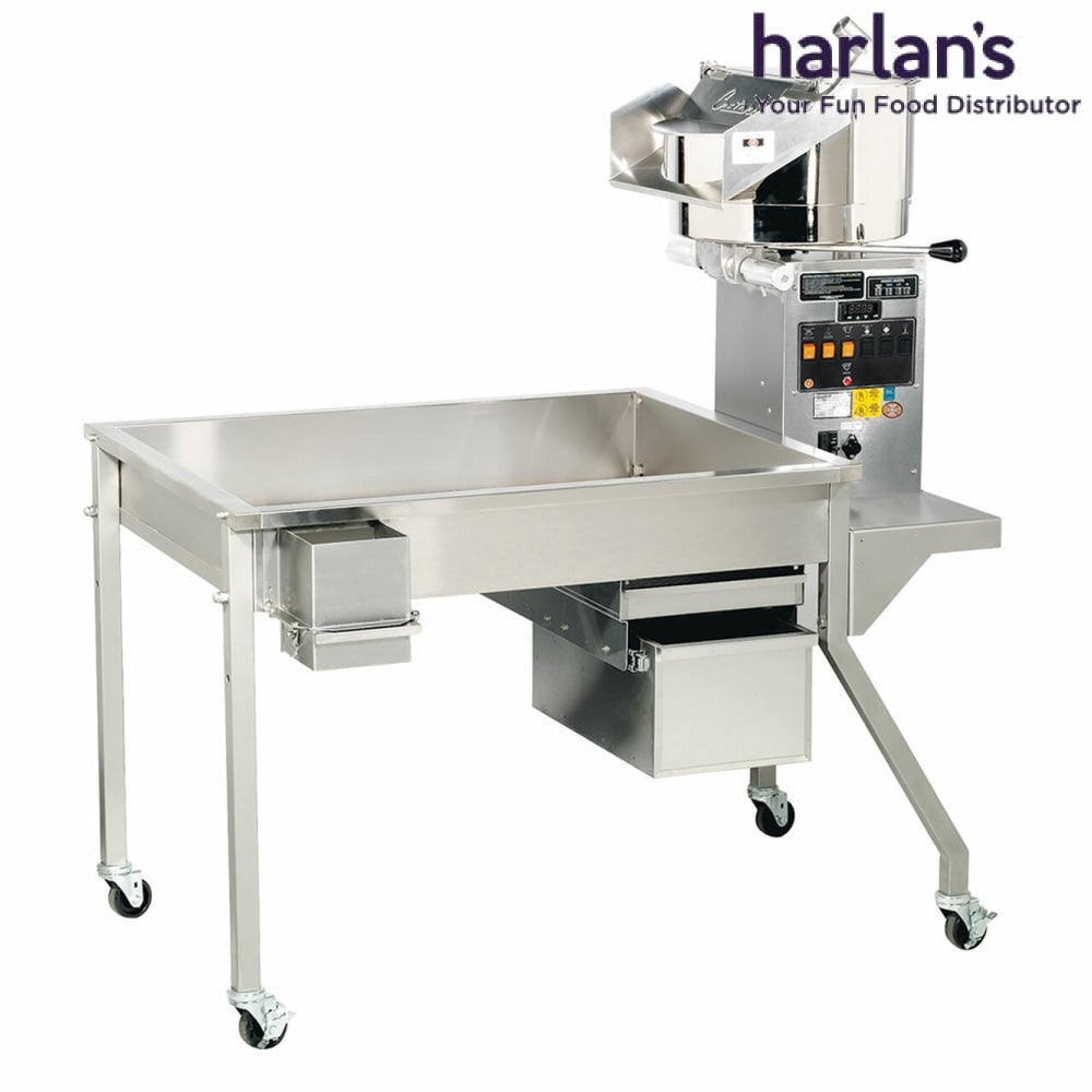 Cretors 48oz Electric Giant Pedestal Popper on 4.5' Knock Down Table ...