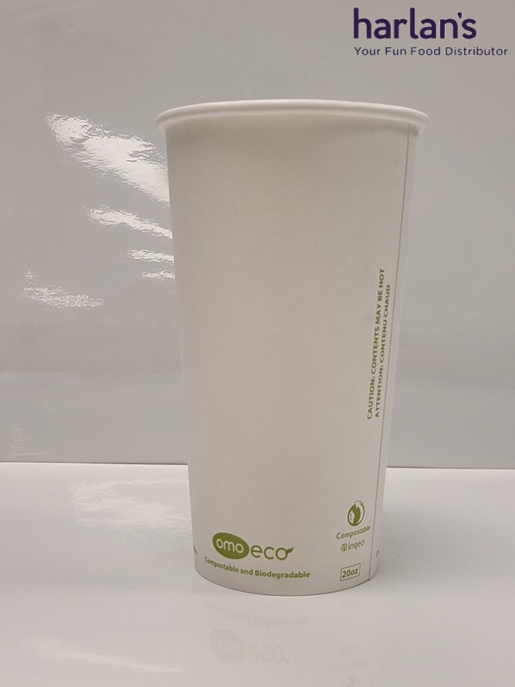 OMO ECO 20oz Hot Paper Cups - 600/case- Item#8320E – Harlan Fairbanks ...